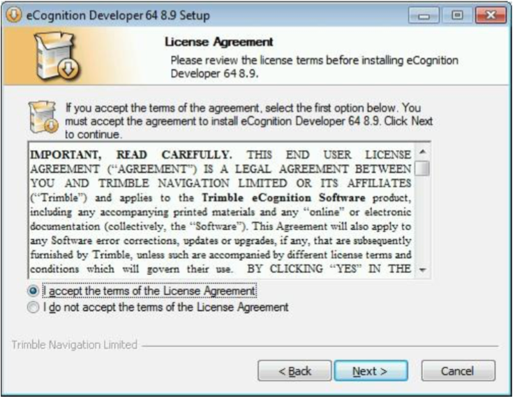 Installing the eCognition Developer Client